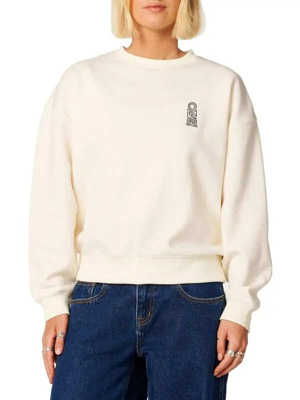 Rip Curl S-series Vaporcool Graphic Sweatshirt - Bone