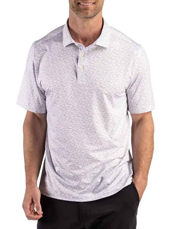 CBUK BY CUTTER & BUCK Pike Fern Print Epic Confidence Performance Polo - Polished