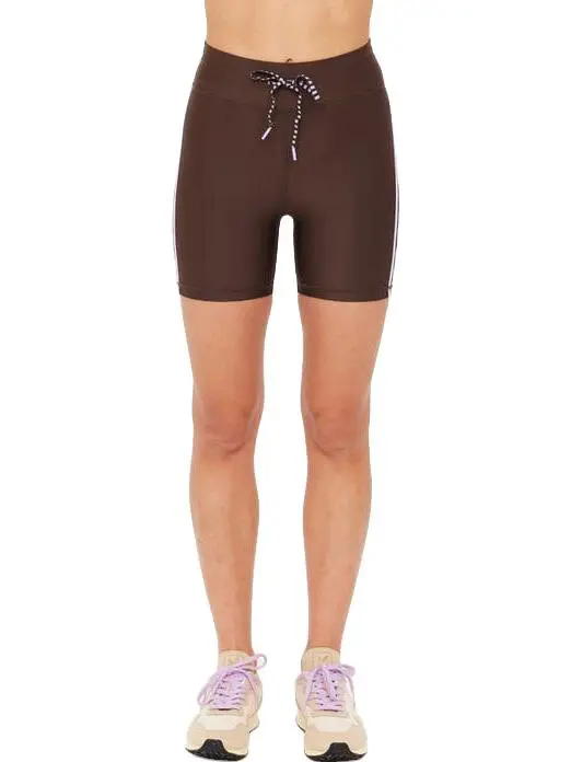 The Upside Oxford 5-inch Spin Shorts - Brown