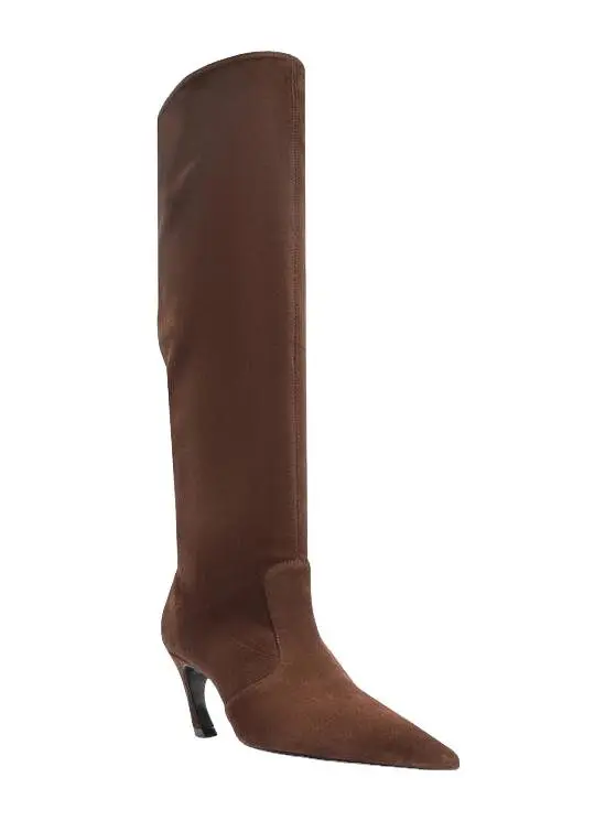 Schutz Lexi Slouch Leather Boot - Brown