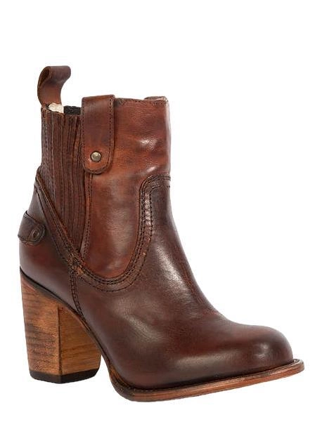 FREEBIRD Bowin Leather Ankle Boot - Cognac