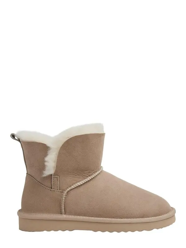 CELTIC & CO. Studio Fur Trim Slipper Boot - Camel
