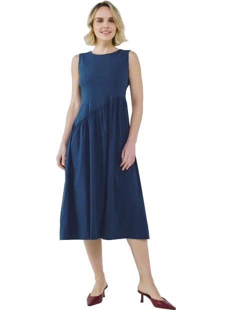 A.SHIMUS Linen Dress - Navy