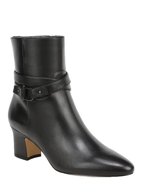 Franco Sarto Caden Leather Bootie - Black Leather
