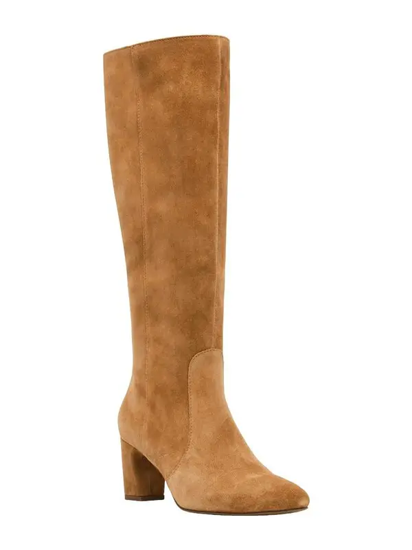 Blondo Mindy Knee High Leather Boot - Camel Suede