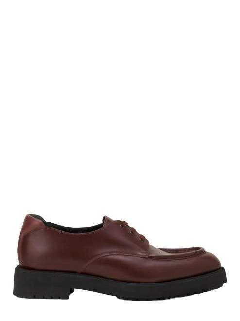 LANVIN Derby Shoes In Soft Leather - Brown
