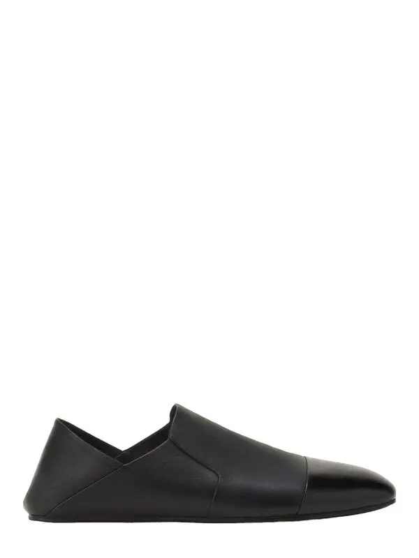 LANVIN Soft Loafers In Leather - Black
