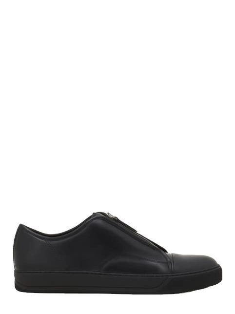 LANVIN Dbb1 Zip Leather Sneakers - Black