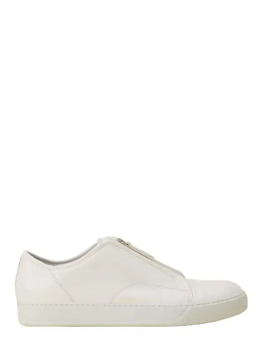 LANVIN Dbb1 Zip Sneakers In Leather - White