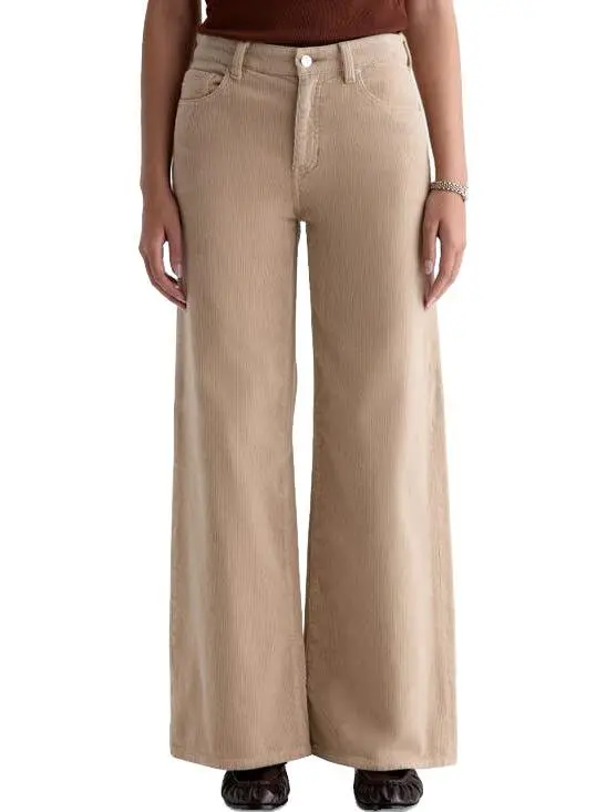 Ag Saige High Waist Wide Leg Jeans - Studio Tan