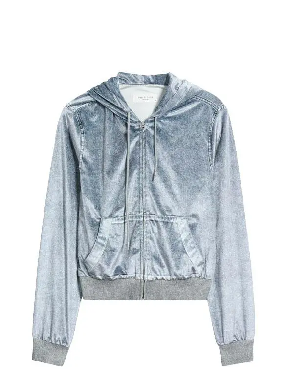 Rag & Bone Miramar Velvet Hoodie - Wingate