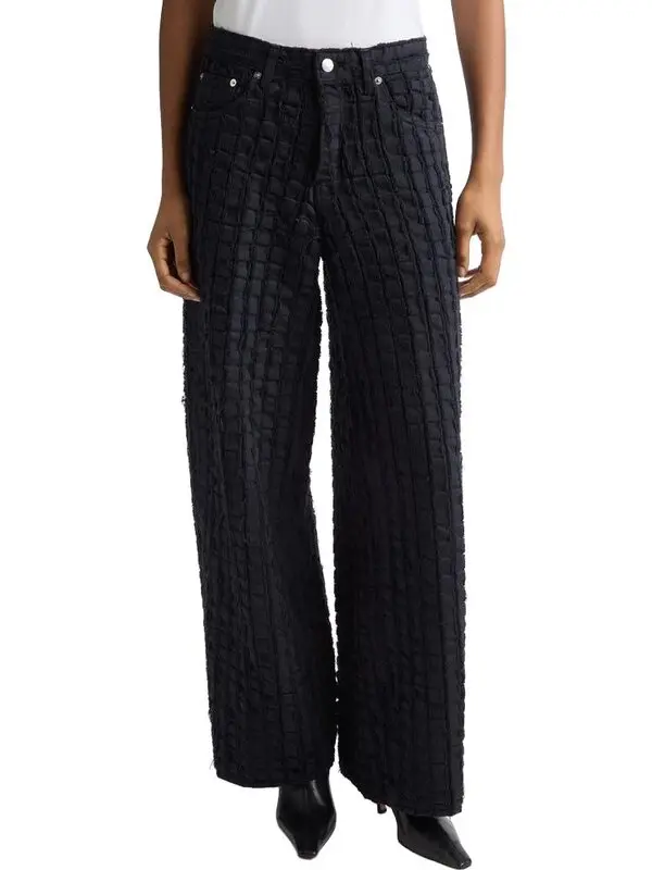 HAIKURE Bethany Wide Leg Jeans - Black