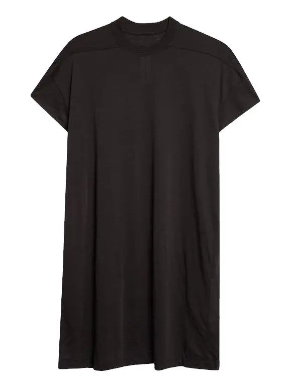 Rick Owens Jumbo Wool & Silk T-shirt - Black