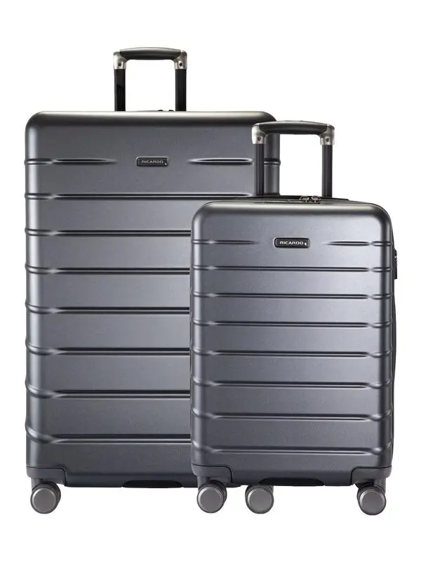 RICARDO BEVERLY HILLS Santa Rosa Hardside Expandable 2 Piece Set 20" Carry On & 28" Checked Spinner - Graphite