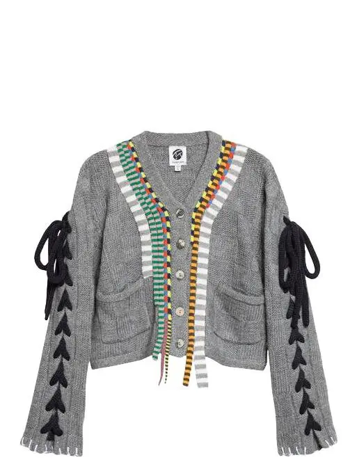 YANYAN Frosty V-neck Jacket - Grey