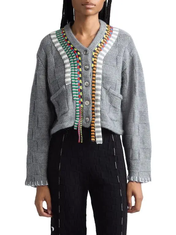YANYAN Frosty V-neck Jacket - Grey