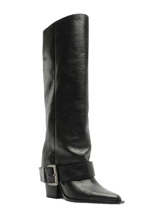 Schutz Parker Knee High Boot - Black