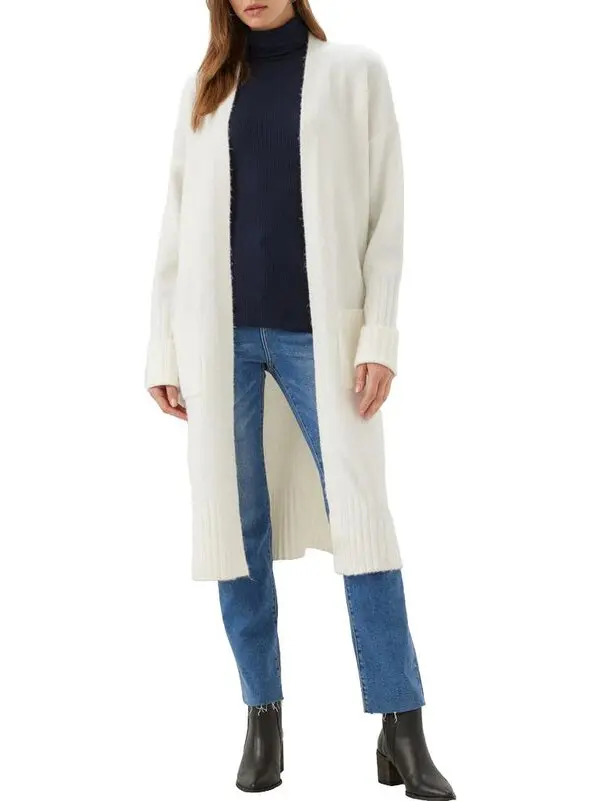 Karen Kane Long Cardigan - Ivory