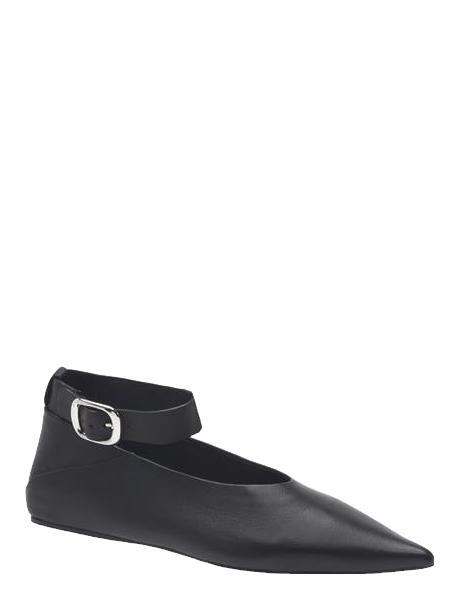 Jeffrey Campbell Obliged Pointed Toe Flat - Black