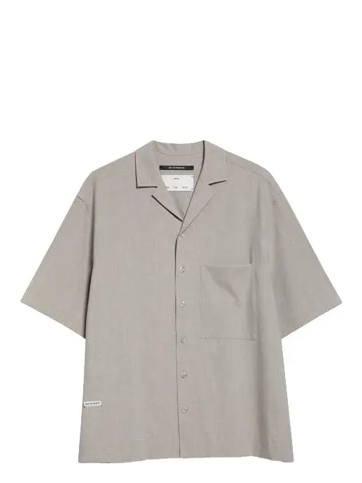 SONG FOR THE MUTE Boxy Camp Shirt - Chalk