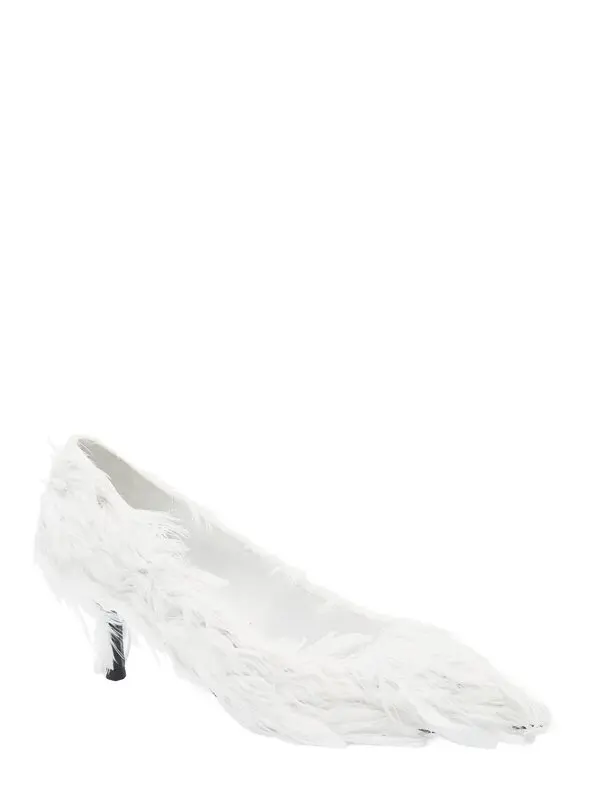 Jeffrey Campbell Nesting Pointed Toe Pump - White
