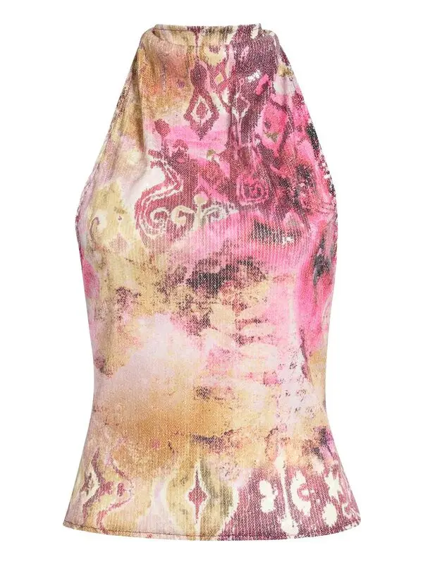 JADED LONDON Zene Sequin Top - Pink