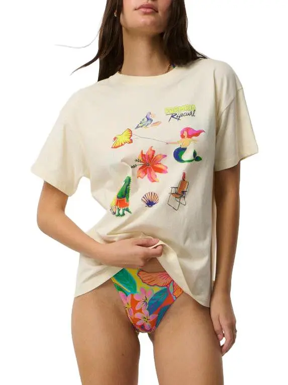 Rip Curl Desire Relaxed Fit T-shirt - Vanilla