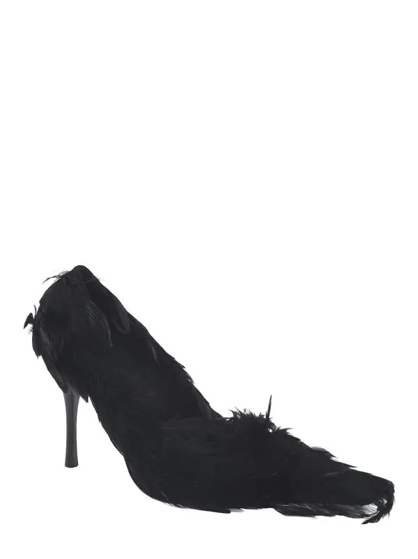 Jeffrey Campbell Plumage Pointed Toe Pump - Black