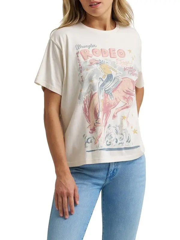 Wrangler Rodeo Days Graphic T-shirt - Egret