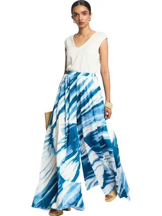 DIARRABLU Loa Jant Wide Leg Pants - Loa Blu