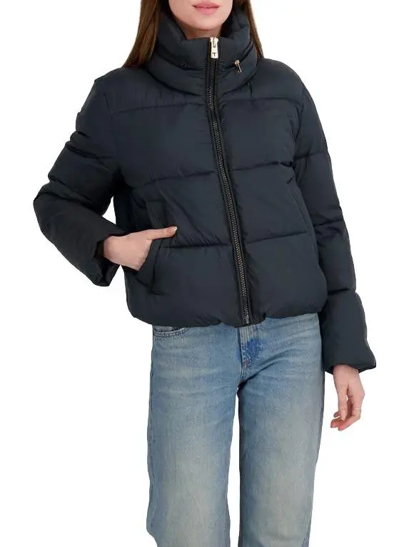Tahari Dakota Quilted Puffer Jacket - Deep Teal