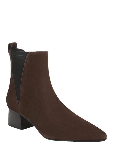 Veronica Beard Astra Bootie - Espresso Suede