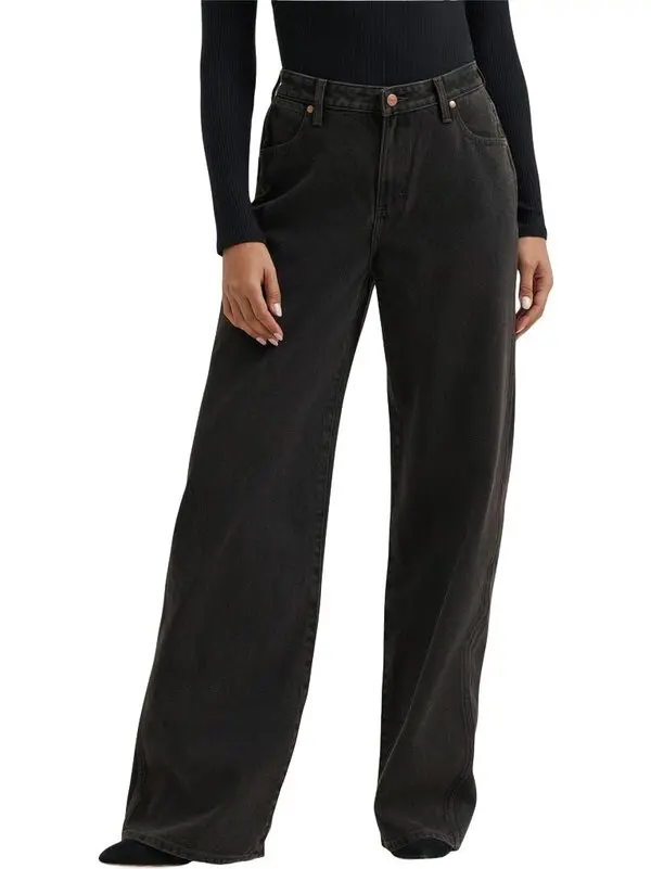 Wrangler Joey High Waist Wide Leg Jeans - Mood