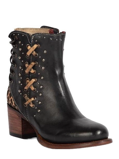 FREEBIRD Columbia Leather Bootie - Black