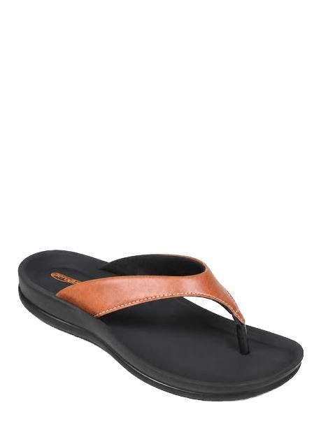 AEROTHOTIC Amicia Flip Flop With Orthotic Footbed - Tan
