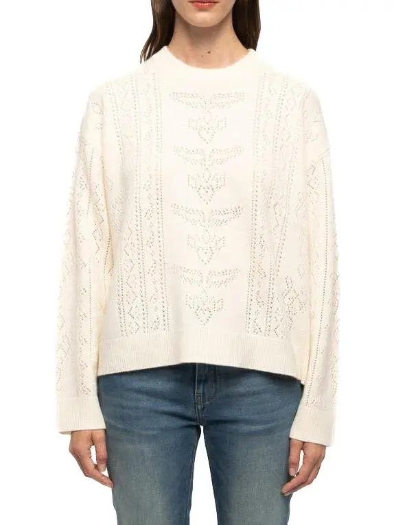 Zadig&Voltaire Markuz Pointelle Knit Sweater - Ecru