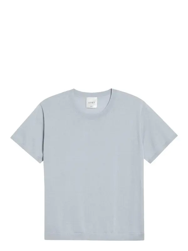 LESET James Margo Short Sleeve Wool Tee - Haze