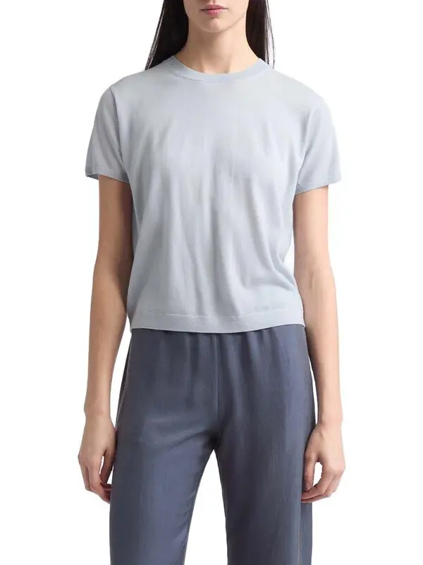 LESET James Margo Short Sleeve Wool Tee - Haze