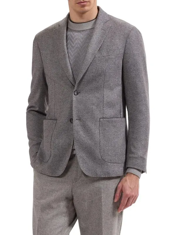 Bugatchi Wool Blend Sport Coat - Stone