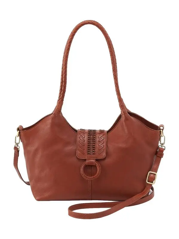 Hobo Foundery Small Leather Tote - Kindling Brown