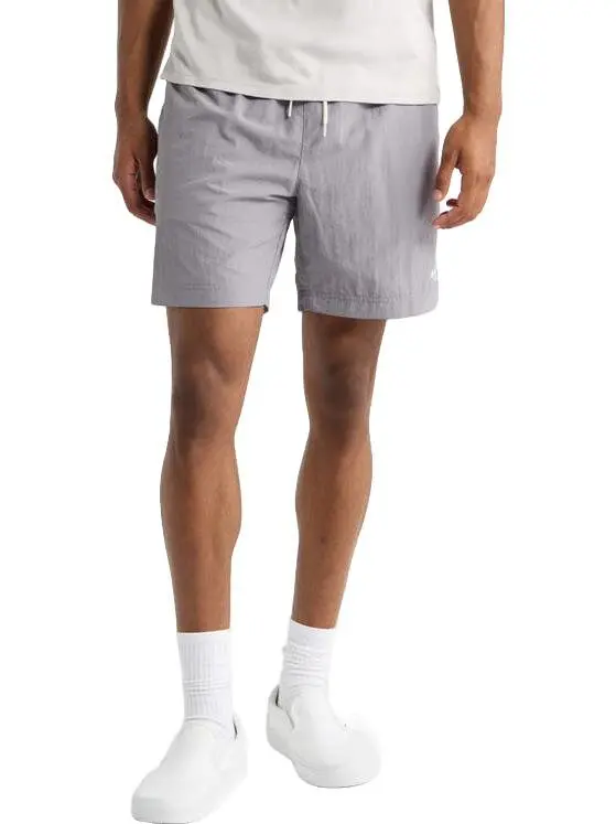 PACSUN Collegiate Solid Swim Trunks - Silver