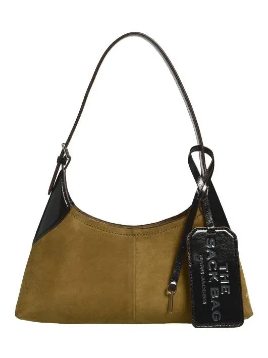 Marc Jacobs Small Suede Belted Sack Bag - Hazelnut