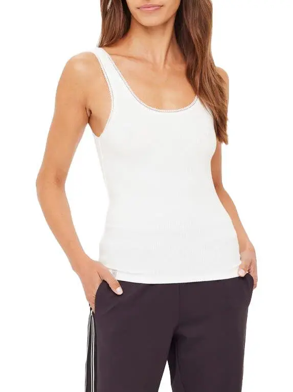 The Upside Del Rey Pointelle Tank Top - Natural