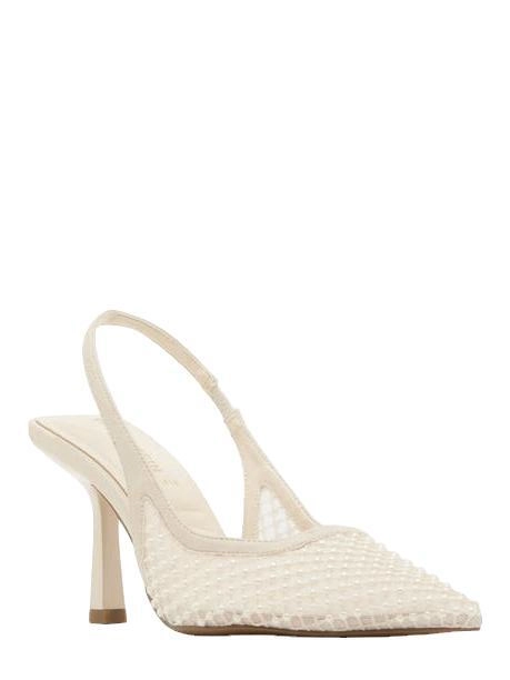 Anne Klein Itzy Pointed Toe Slingback Pump - Pearl