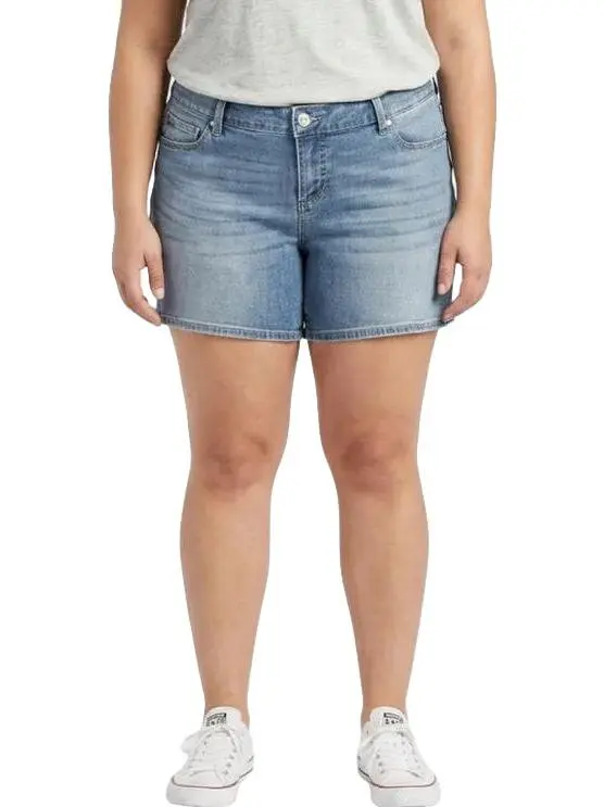 SLINK JEANS Stretch Denim Shorts - Thalassa