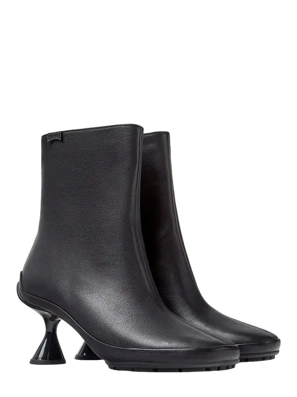 Camper Right Left Leather Bootie - Black