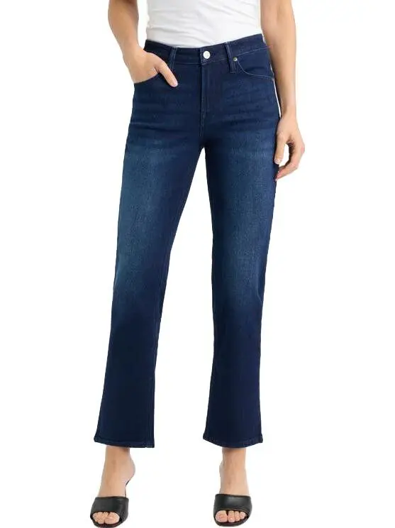 CITY BLUES Dover Straight Leg Ankle Jeans - Medium Indigo
