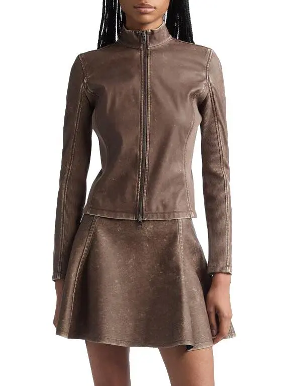 DIESEL® T-hunder Biker Jacket - Chocolate
