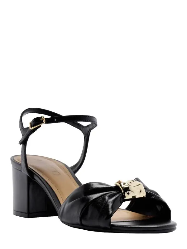 AREZZO Juliette Ankle Strap Sandal - Black