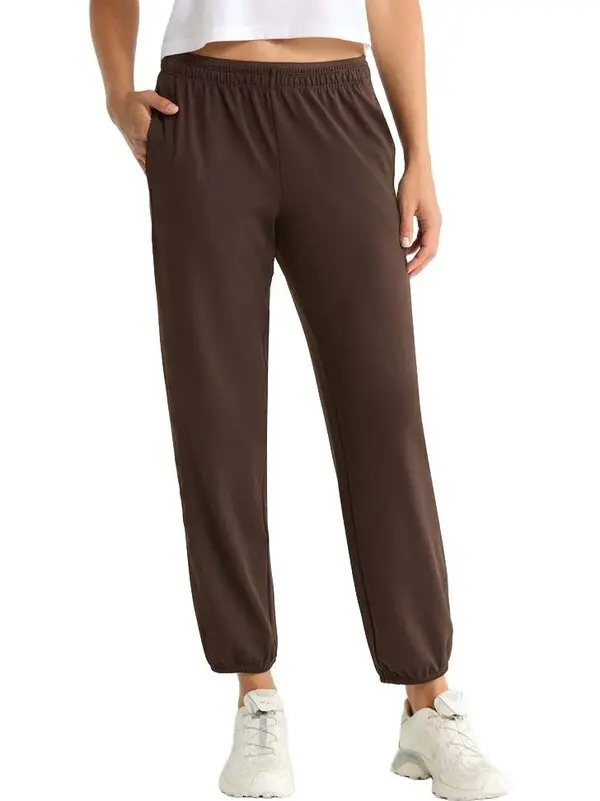 Zella Zen Mid Rise Joggers - Brown Mole